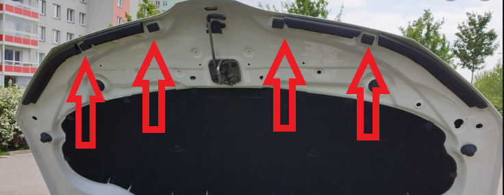 Hood bonnet bumper 18x10,5 Skoda SEAT | 6H0823481A | VAG247.com VW Audi ...