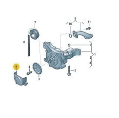 Oil pump drive chain cover 1.2 TSI CBZA CBZB CBZC VW Audi Seat SKODA ...