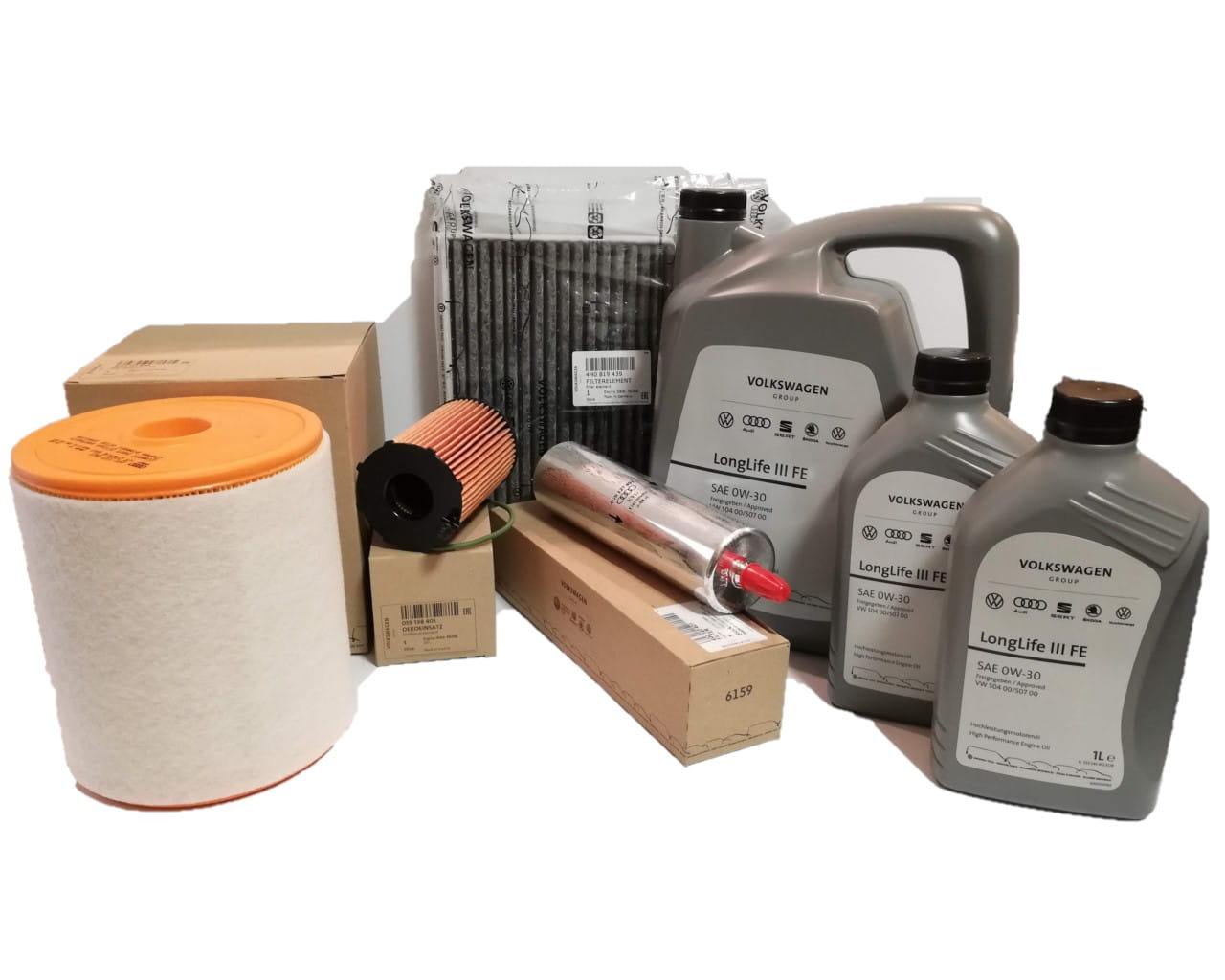 Oil and filters set LL III FE 0W30 3.0 TDI Audi A6 C7 2011-2018 A7 2011 ...