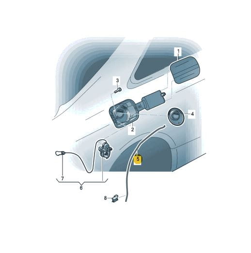 Fuel flap hose Audi A5 A6 A7 | 4G0809937 | VAG247.com VW Audi Seat Skoda