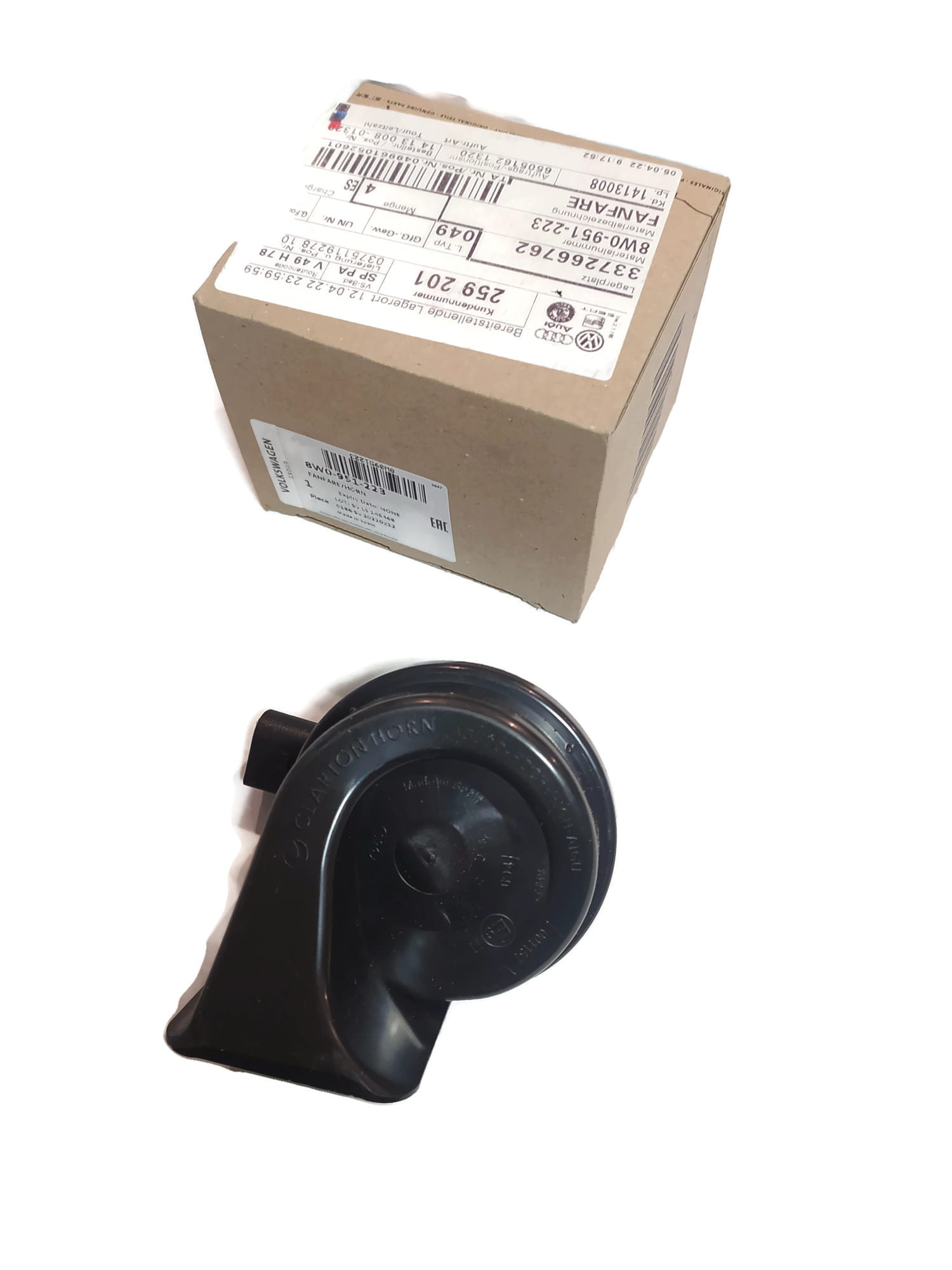 Left high horn signal Audi A4 B9 A5 2016- | 8W0951223 | VAG247.com VW ...