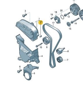Timing cover retaining clip VW AUDI SEAT SKODA | 026109150A | VAG247 ...